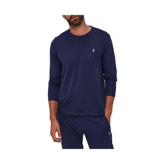 Ralph Lauren Homme, Tops, Bleu, Taille: XL Sleep Top T-Shirt Logo