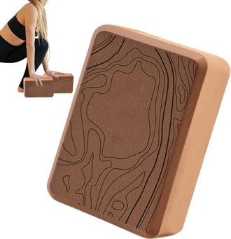 Generic Schaumstoff-Yoga-Block, rutschfester Yoga-Block, leichter Dehnungsblock für Damen und Herren, für Fitnessstudio, Heimübung, Hot Yoga, Balance, Tanz, M