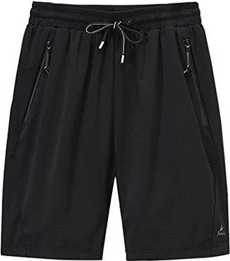 Generic Pantalon d&eacute;t&eacute; d&eacute;contract&eacute; fin &agrave; s&eacute;chage rapide pour homme - Pantalon court de sport d&eacute;contract&eacute; - V&ecirc;tements dentra&icirc;nement pour homme, Noir, 4XL