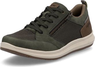 Rieker Herren Low-Top Sneaker 16901, Männer Halbschuhe, lose Einlage,Freizeitschuhe,Laufschuhe,straßenschuhe,Strassenschuhe,grün (54),45 EU / 10.5 UK
