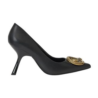 Just Cavalli Lederpumps mit Schlangenlogo - - Shoes - Damen - Schwarzk - 36 EU