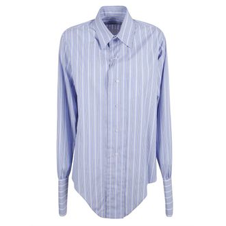 Maison Margiela Button-down Hemd - - Blouses & Shirts - Damen - Blau - 3XS
