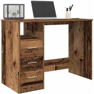 vidaXL Vidaxl - Bureau vieux bois 102x76x50 cm bois ding&eacute;nierie