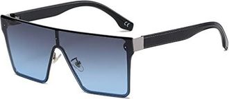 Generic Lunettes de soleil carrées à grand cadre pour le tir de rue pour hommes et pour femmes, vacances en plein air, décoration de plage, lunettes de soleil