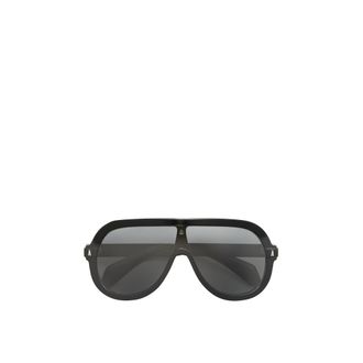Moncler Moncler Sunsette Pilot Sunglasses, Unisex, Black, Size: 130