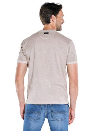 Engbers T-Shirt Herren Henley-Shirt uni, Braunbeige