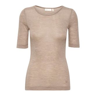 Inwear T-shirt Melange Avoine Top - Femme - Tops - Brun - Taille: 46 FR