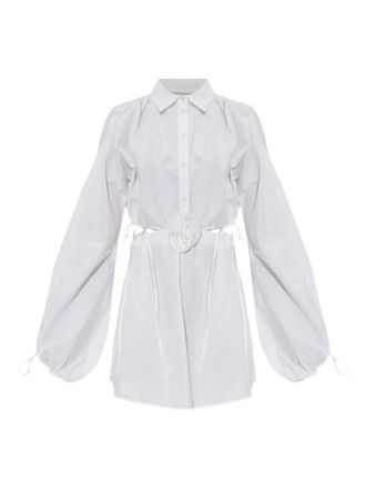 Blumarine Minikleid aus Leinen - Weiß