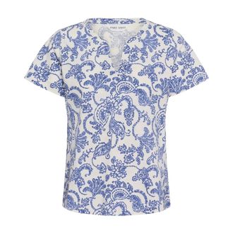 Part Two Femme, Blouses et Chemises, Bleu, Taille: 46 FR Dot Paisley Print - 30495