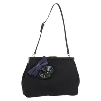 Miu Miu Sac bandouli&egrave;re en cuir pr&eacute;-poss&eacute;d&eacute; - Femme - Pre-owned - Noir - Taille: ONE Size