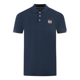 Aquascutum London Crest Marineblaues Poloshirt