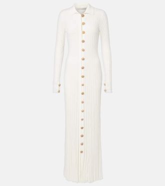 CHRISTOPHER ESBER Robe longue Sundial Shell en coton mélangé