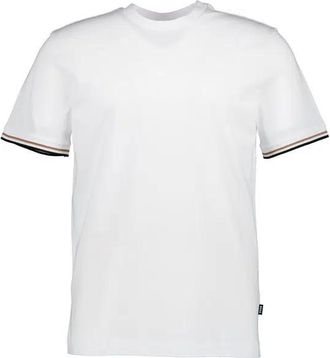 HUGO BOSS Herren T-Shirt weiß Baumwolle