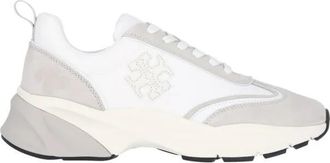 Tory Burch Tory Burch Low-Top Sneaker - Good Luck Sneakers - White And Grey - Gr. 8_5 - in Weiß - für Damen