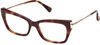 Max Mara unisex, Accessoires, Brun, Taille: 53 MM Mm5137 Optical Frame