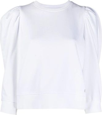 Karl Lagerfeld Femme, Sweatshirts et sweats &agrave; capuche, Blanc, Taille: 38 FR 211W1806 SweaT-shirt