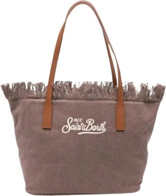 MC2 Saint Barth Femme, Sacs, Brun, Taille: ONE Size City Bag Mid Fringe