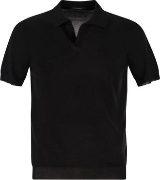 Tagliatore Homme, Tops, Noir, Taille: M Polo Basique en Coton