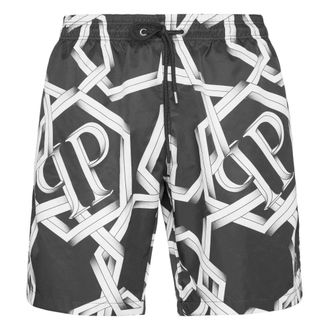Philipp Plein Homme, Maillots de bain, Noir, Taille: L Jogging Shorts PP Chains