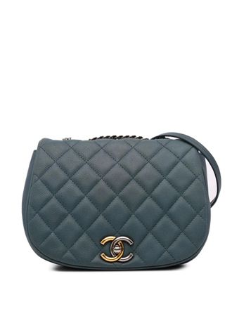 Chanel petit sac à bandoulière Caviar Casual Pocket Flap (2016-2017) - Bleu