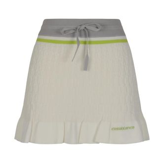 Casablanca Tennis Mini Skirt - - Skirts - Damen - Wei&szlig; - M