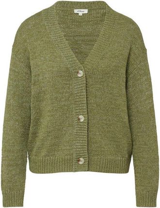 s.Oliver Cardigan Strickjacke Strickjacke aus B&auml;ndchengarn im Relaxed Fit