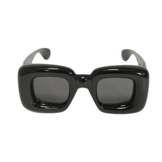 Loewe Pre-owned Inflated Square Sonnenbrillen - - Pre-owned - Damen - Schwarzk - ONE SIZE