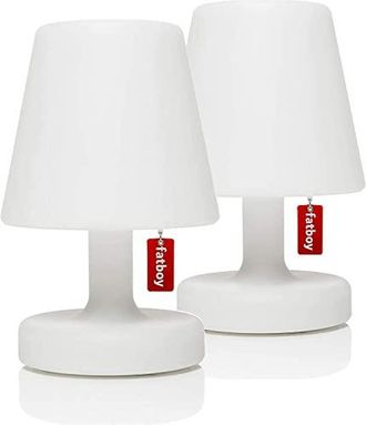 Fatboy Edison the Petit Lot de 2 | Lampe de table/dextérieur/de chevet | Sans câble & rechargeable via USB Indoor & Outdoor | Blanc