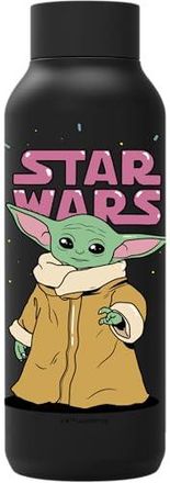 Quokka SOLID X STAR WARS Bouteille thermique double paroi en acier inoxydable GROGU NEON