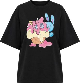 Dolce & Gabbana T-Shirts - - Tops - Damen - Schwarzk - XL