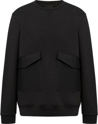 Dondup Homme, Sweatshirts et sweats &agrave; capuche, Noir, Taille: L Felpa girocollo regular