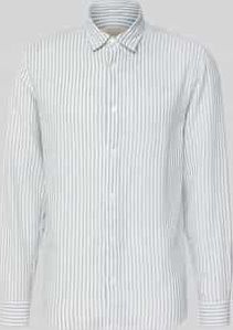 Only & Sons Regular Fit Freizeithemd aus Leinen-Baumwoll-Mix Modell CAIDEN