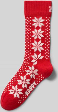 Happy Socks Socken mit Label-Print Modell Isle Stars