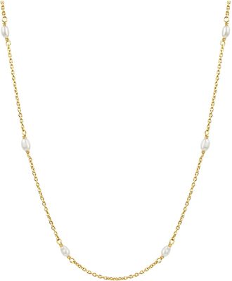 Celesta Silber Kette 925/- Sterling Silber vergoldet Perle