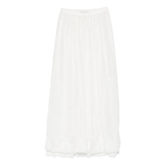 Forte_Forte Langer bestickter Voile-Rock - - Skirts - Damen - Wei&szlig; - M