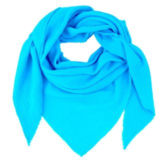 Glamexx24 Damenschal Musselin Dreieck Schal, XXL Schal verschiedenen Farben Halstuch Winterschal aus Baumwolle Hergestellt in Italien