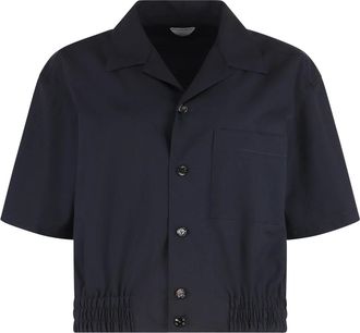 Bottega Veneta Femme, Blouses et Chemises, Bleu, Taille: 36 FR Wool Shirt