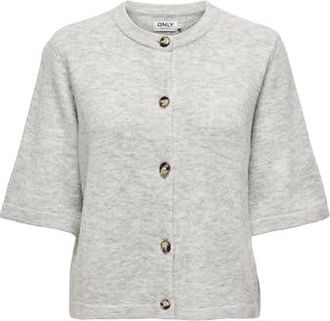 Only Femme Onlcamilla S/S Cardigan KNT Noos, Gris Clair Chiné, L EU