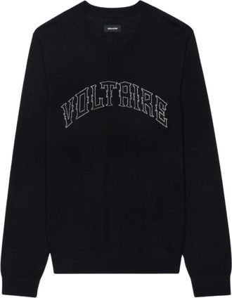 Zadig&Voltaire Pull Kennedy We Voltaire - Homme - Pulls - Noir - Taille: XL