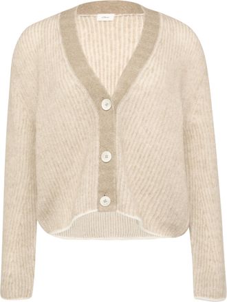 s.Oliver Black Label Cardigan mit Rippstruktur