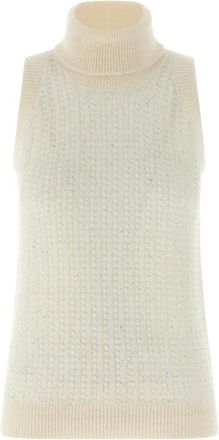 PESERICO Femme, Pulls, Blanc, Taille: 40 FR Tricots