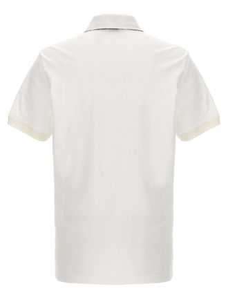 Etro Embroidered Logo Piqu&eacute; Polo Shirt - Cream