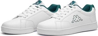 Kappa Mixte Logo ADENIS Athletic Shoes, White-Green DK, 42 EU
