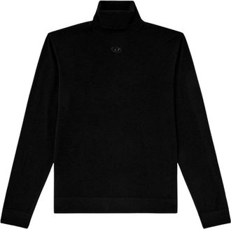 Diesel Homme, Pulls, Noir, Taille: XL Maglie Nero Turtleneck