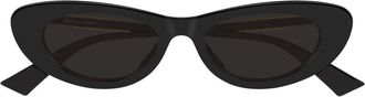 Bottega Veneta Femme, Accessoires, Noir, Taille: 51 MM Oval Lunettes de soleil