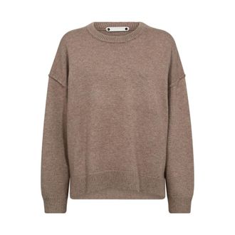 Co'Couture Oversized Wollpullover - - Knitwear - Damen - Braun - XS