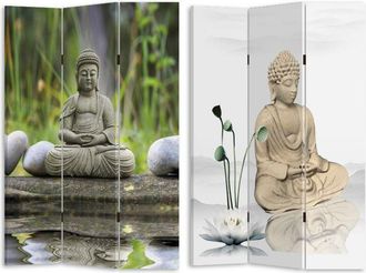 Vacchetti Vacchetti - Raumteiler mit 3 Buddha-Drucktüren 120,6x2,5xH180,6x2,5xH180 cm