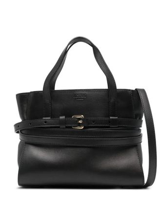 Moschino Hobo Bags - Structured Handbag With Knotted Belt Detail - Gr. unisize - in Schwarz - f&uuml;r Damen