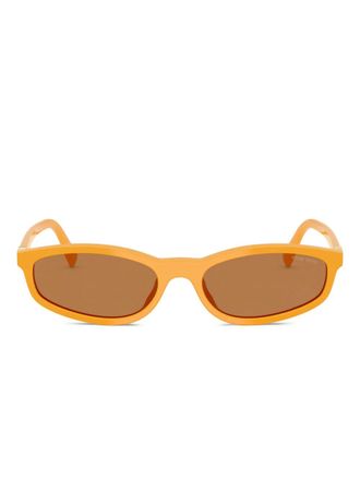 Miu Miu Eyewear Sonnenbrille mit Logo - Orange