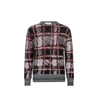 Vivienne Westwood Pull Scribble Check en laine m&eacute;lang&eacute;e